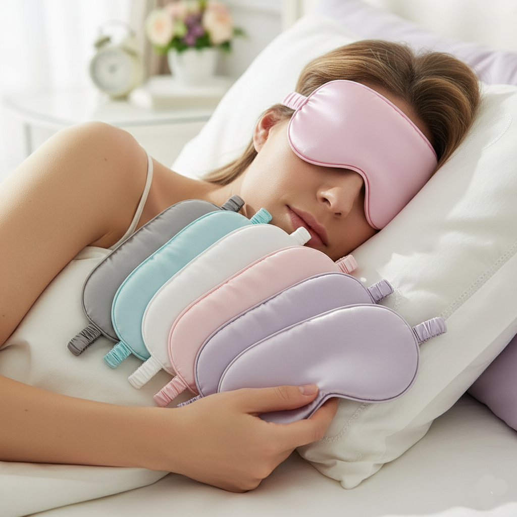 Satin Eye Patch Shading Sleep Eye Mask Travel Relax – From Silk